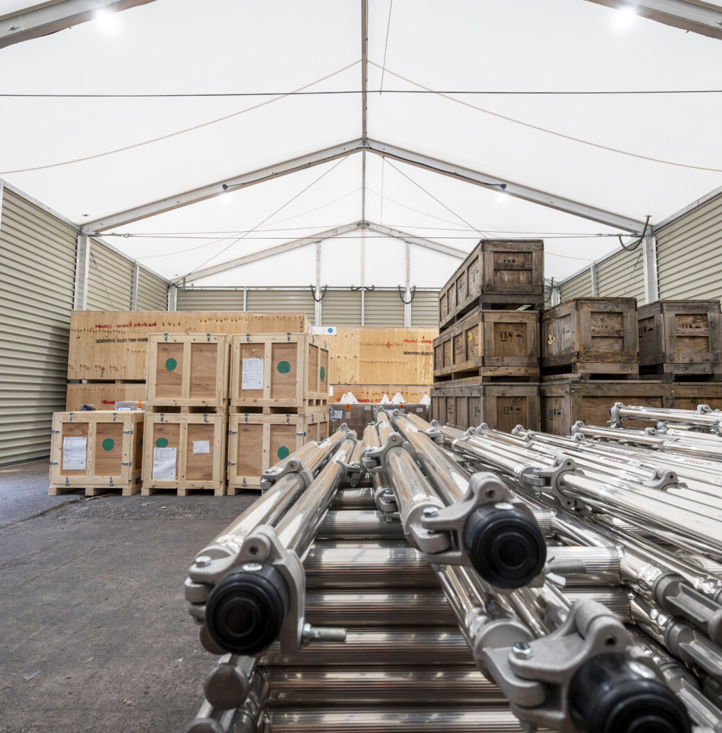 How to calculate storage capacity of a temporary warehouse | Aganto