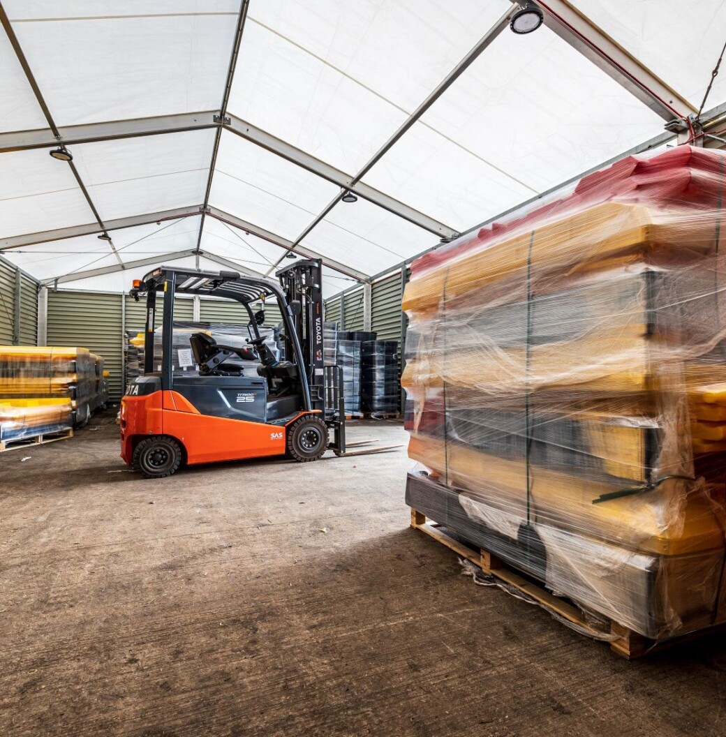 How to calculate storage capacity of a temporary warehouse | Aganto